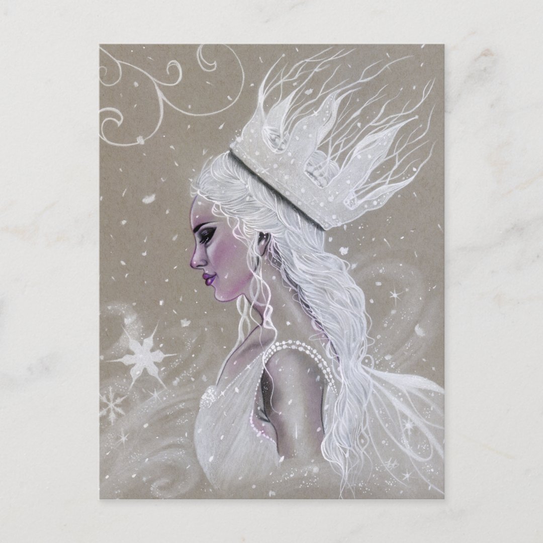 Winter Fairy Queen Postcard | Zazzle
