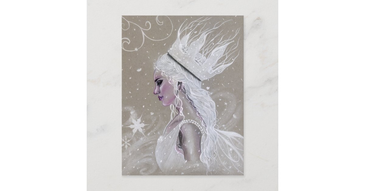 Winter Fairy Queen Postcard | Zazzle