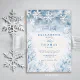 Winter Falling Snow Forest Rustic Elegant Wedding Foil Invitation | Zazzle