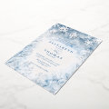 Winter Falling Snow Forest Rustic Elegant Wedding Foil Invitation | Zazzle