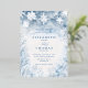Winter Falling Snow Forest Rustic Elegant Wedding Foil Invitation | Zazzle