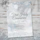 Winter First Holy Communion Silver Confetti Invitation | Zazzle