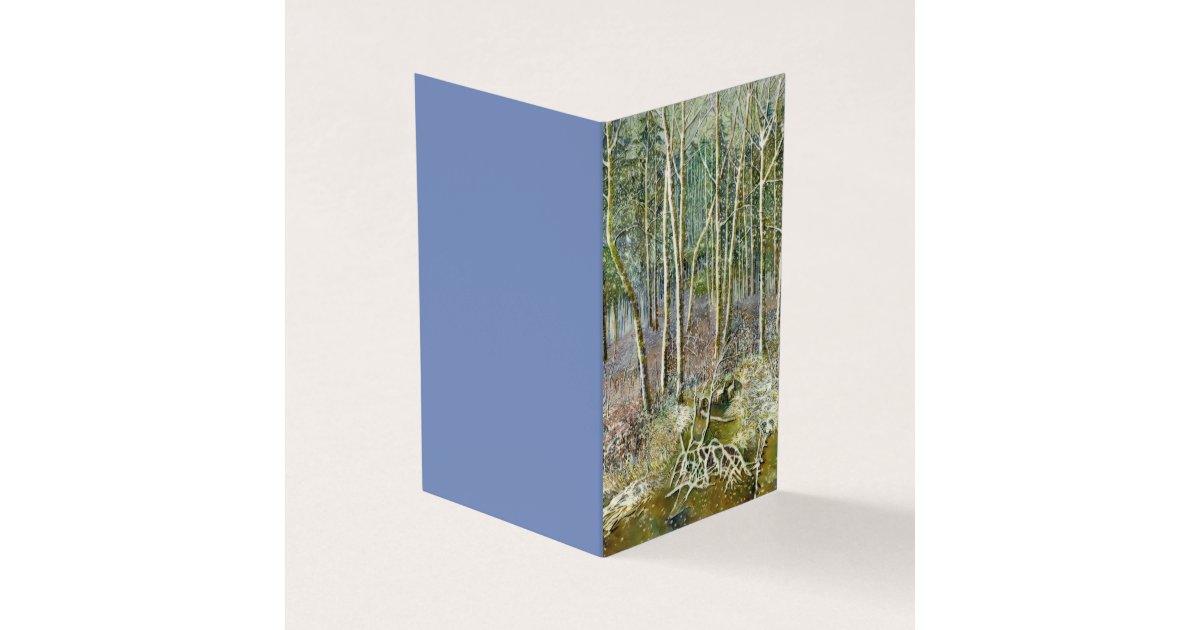 winter forest business card | Zazzle