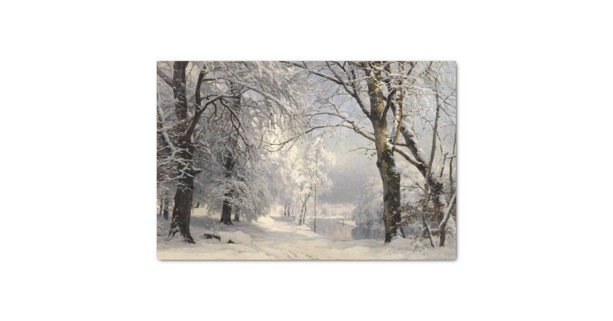 Winter Forest, Decoupage Tissue Paper | Zazzle