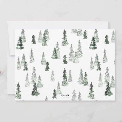 Winter Forest Holiday Card | Zazzle