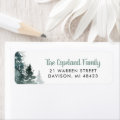 Winter Forest Holiday Return Address Labels | Zazzle