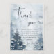 Winter forest It's cold outside thank you card | Zazzle