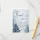 Winter forest It's cold outside thank you card | Zazzle