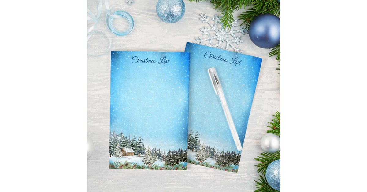 Winter Forest Landscape Christmas Holiday Post-it Notes | Zazzle