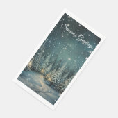 Winter Forest Paper Guest Towels | Zazzle