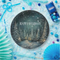 Winter Forest Paper Plates | Zazzle