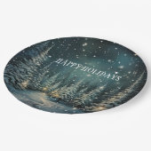 Winter Forest Paper Plates | Zazzle