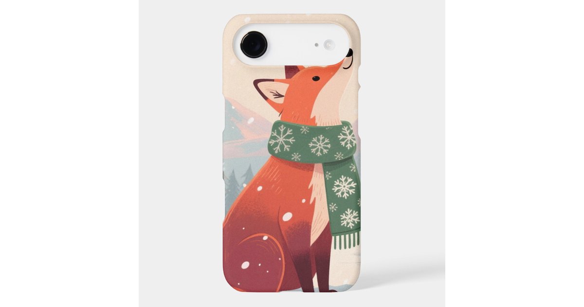 Winter Fox Phone Case | Zazzle