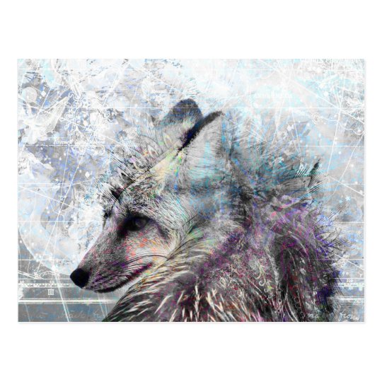 Winter Fox Spirit Animal Postcard | Zazzle.com