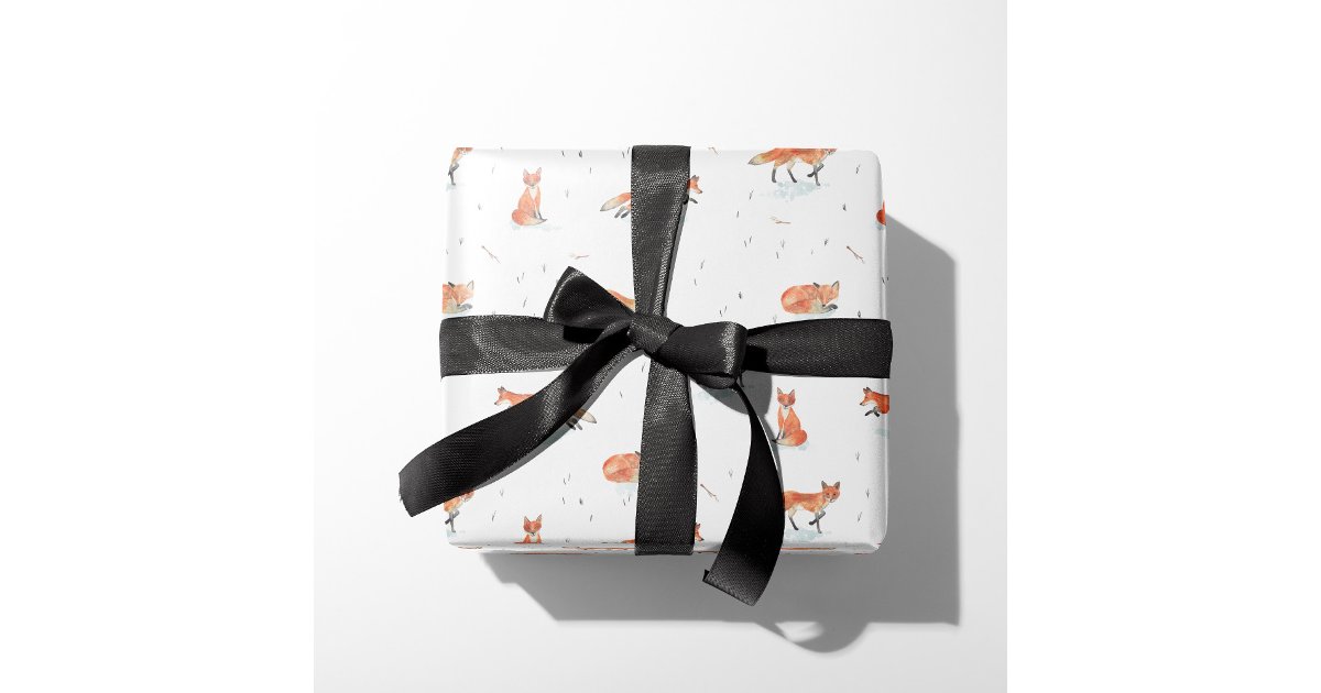 Winter Fox Wrapping Paper | Zazzle