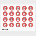 Winter Friends | Snowman Holiday Classic Round Sticker | Zazzle
