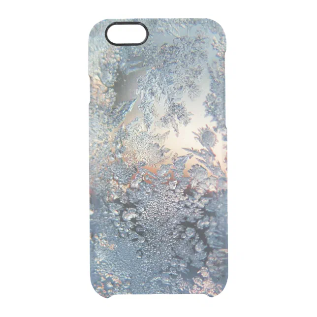Winter frost snowflakes bling snowflake bokeh clea uncommon iPhone case ...