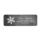 Winter Frost Snowflakes Chalkboard | Address Label | Zazzle.com