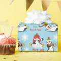 Winter Fun Penguins Christmas Wrapping Paper | Zazzle