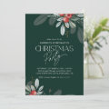 Winter Greenery Office Christmas Party Invitation | Zazzle