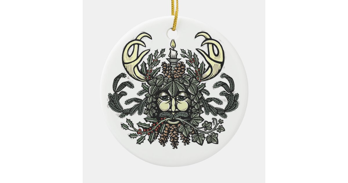 Winter-Greenman ornament | Zazzle