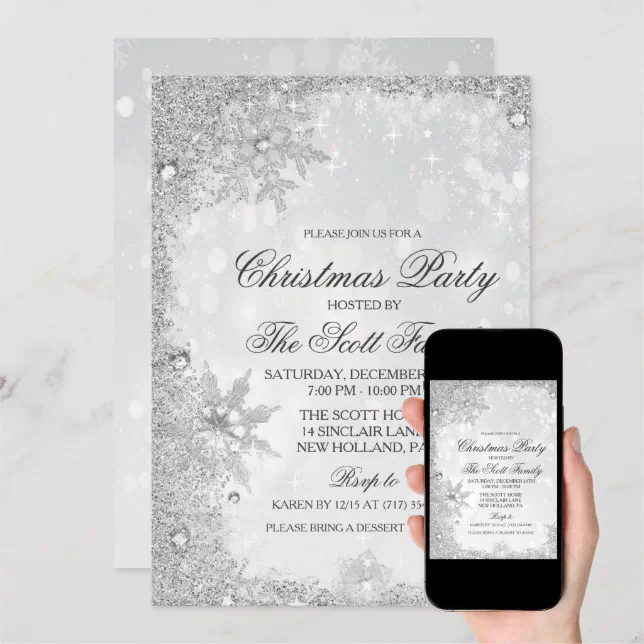 Winter Holiday Christmas Party Invitation | Zazzle