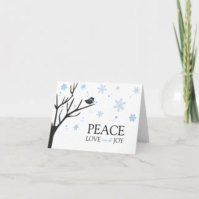 Winter Holiday Greeting Note Card | Zazzle