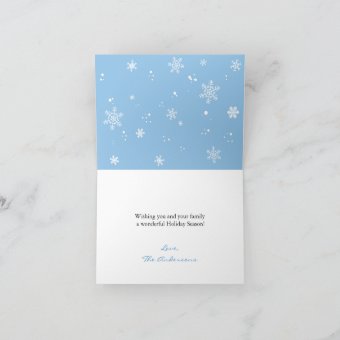 Winter Holiday Greeting Note Card | Zazzle