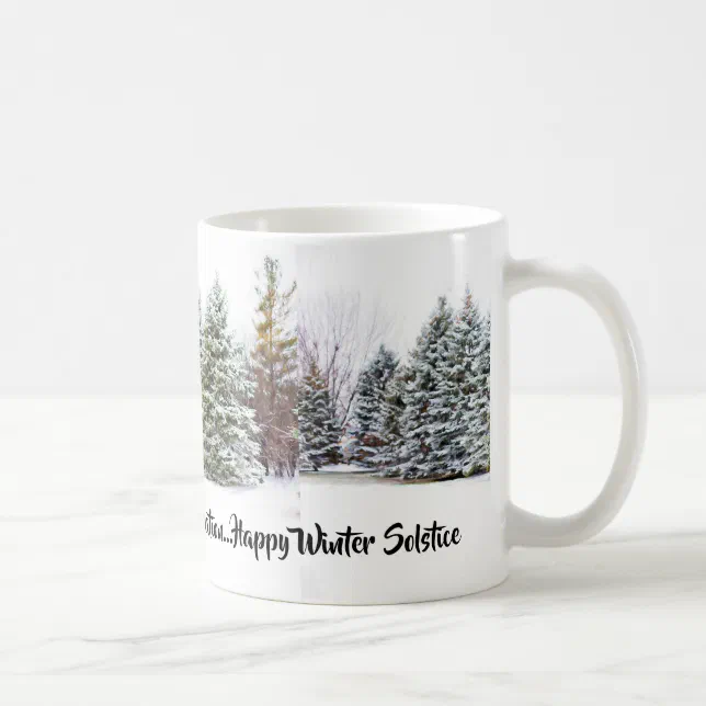 Winter Holiday / Happy Solstice Mug | Zazzle