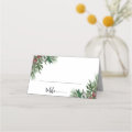 Winter holiday place card | Zazzle