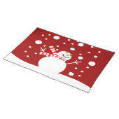 Winter Holiday Snowman Placemat | Zazzle