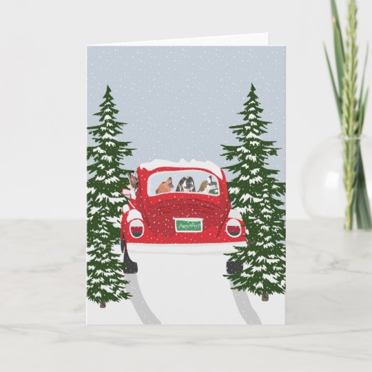 Winter Holiday Travel Card | Zazzle.com