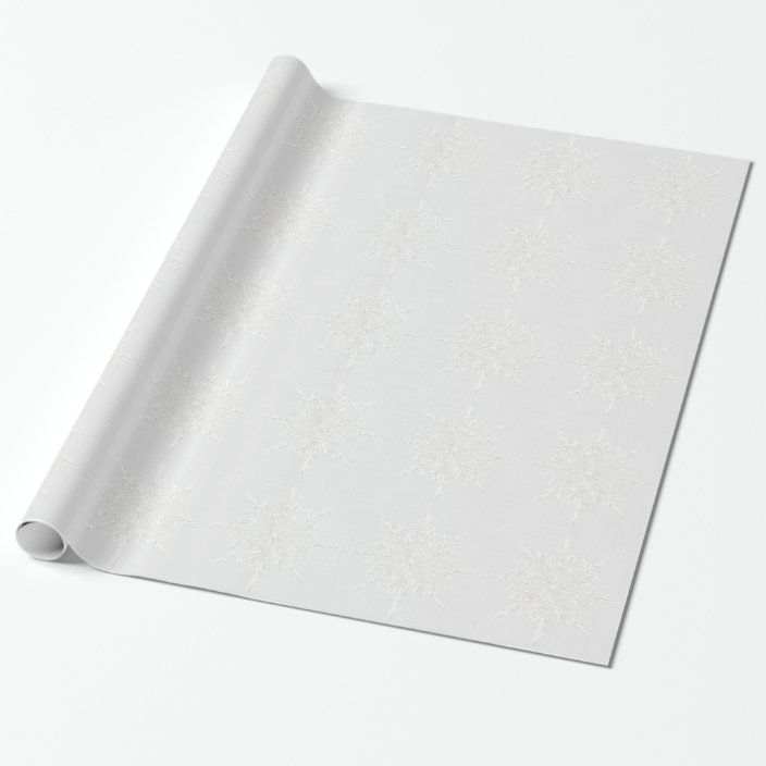 Winter Ice Crystals Silver Gray Wrapping Paper | Zazzle.com
