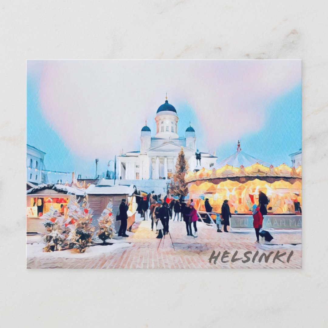 Winter in Helsinki Postcard | Zazzle