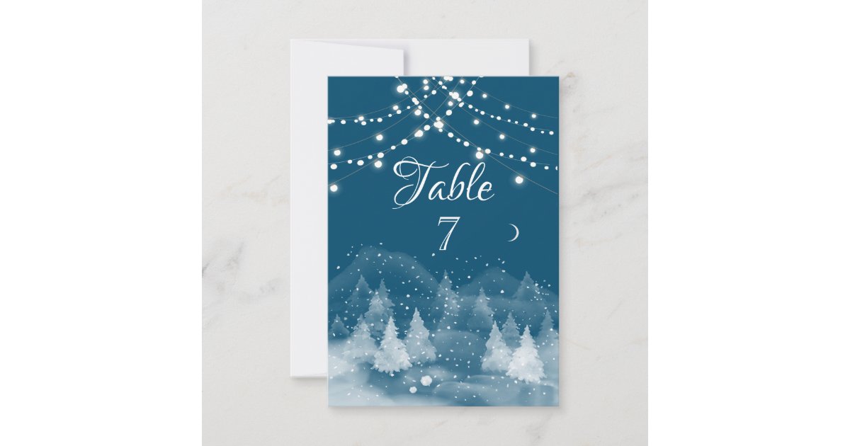 Winter Landscape Snow Invitation | Zazzle