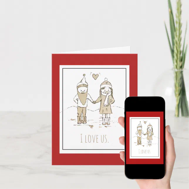 Winter Love Card | Zazzle