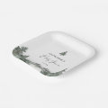 Winter Mountain Forest Baby Shower Paper Plates | Zazzle