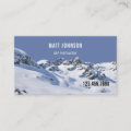Winter Mountains Ski Instructor Business Card | Zazzle