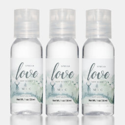 Winter Mystère Wedding Initial Hand Sanitizer | Zazzle