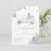 Winter Onederland Snowman 1st Birthday Invitation | Zazzle