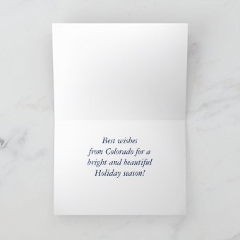 Winter Pine Colorado Christmas Card | Zazzle