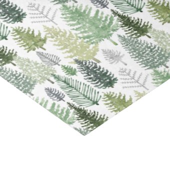 Winter Pine Trees Tissue Paper | Zazzle