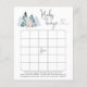 winter polar bear Baby bingo game | Zazzle
