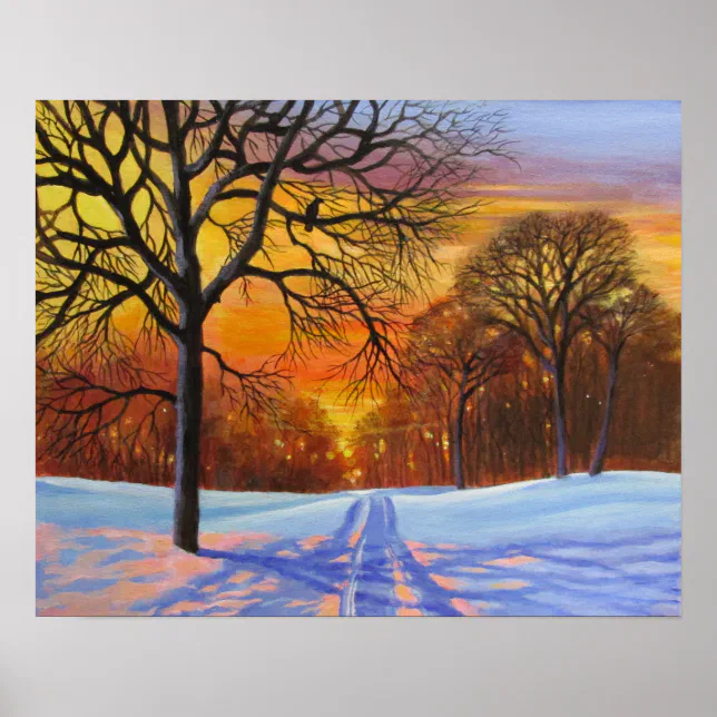 Winter Scape/ Poster | Zazzle