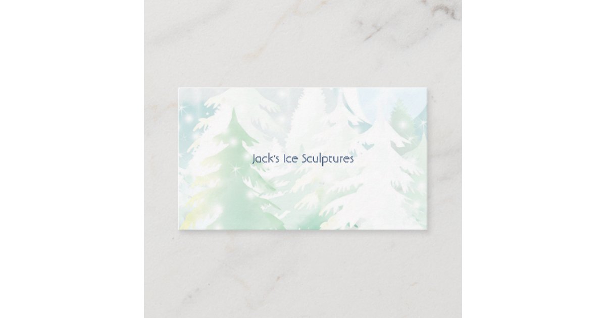 Winter Scene Business Cards | Zazzle