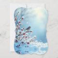 Winter Scene Flat Card | Zazzle