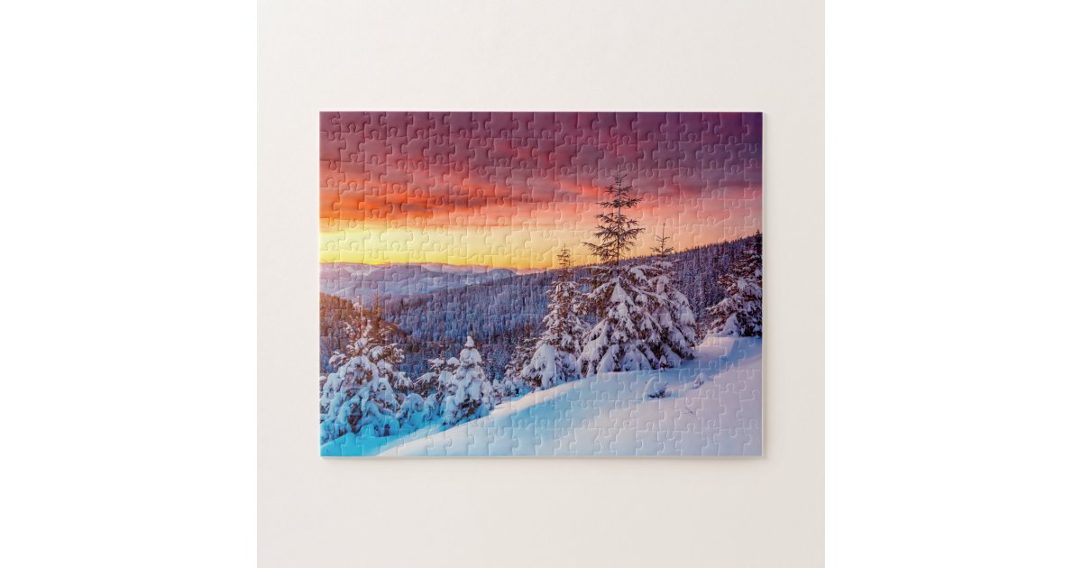 Winter Scene Game Puzzle | Zazzle
