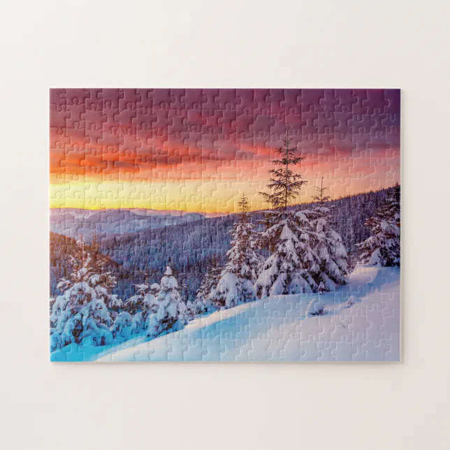 Winter Scene Game Puzzle | Zazzle