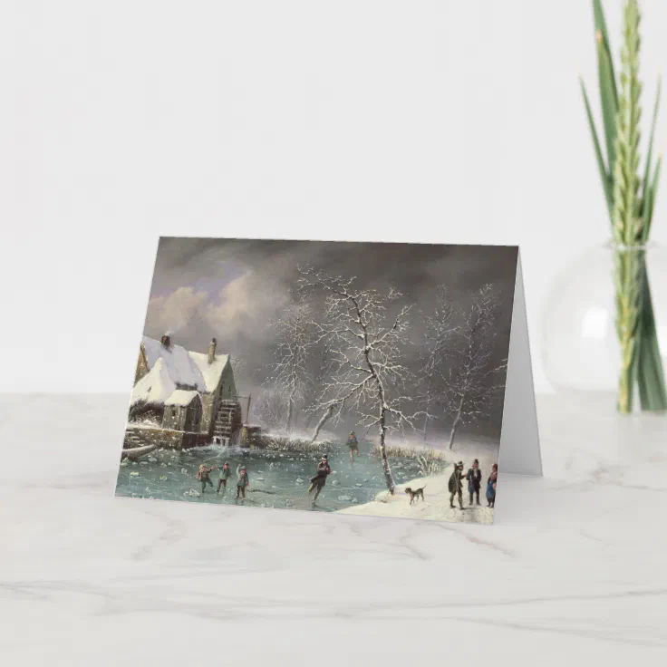 Winter Scene Holiday Card | Zazzle