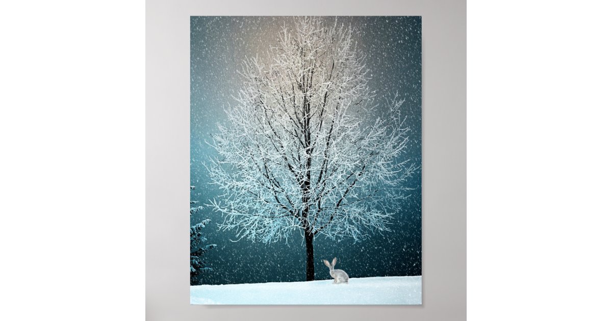 Winter Scene Poster | Zazzle
